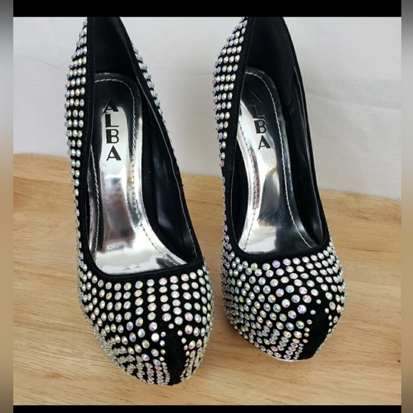 Alba | Shoes | Alba Gem Studded Platform Stilettos Beautiful 65 | Poshmark